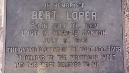 Bert Loper's Boat and Bert's Canyon - Resting Place of Bert's Boat